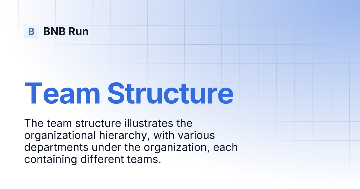 Team Structure | BNB Run