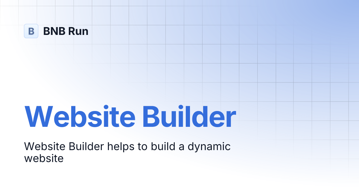 Website Builder | BNB Run